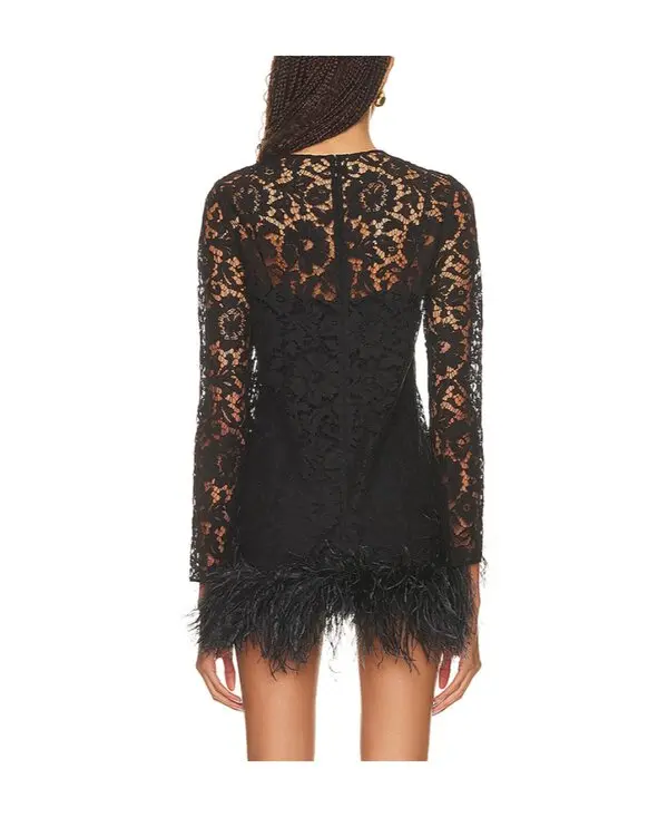 Valentino Garavani Logo Lace Blouse