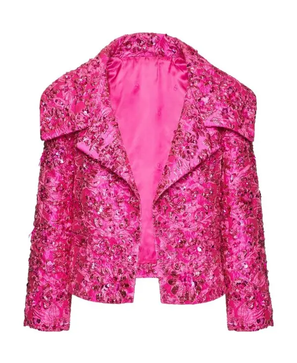Valentino Garavani Petite Jacquard Jacket - Pink