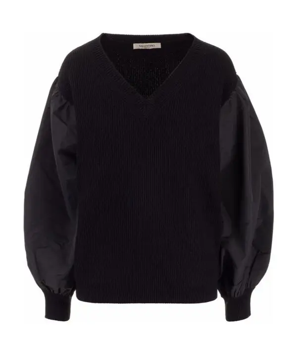 Valentino Garavani Balloon-sleeve Knit Jumper