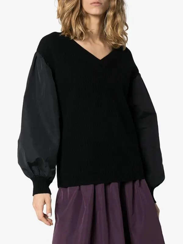 Valentino Garavani Balloon-sleeve Knit Jumper