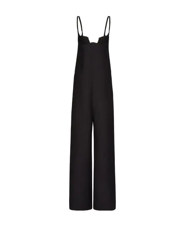 Valentino Garavani Cut-out Detail Jumpsuit - Black