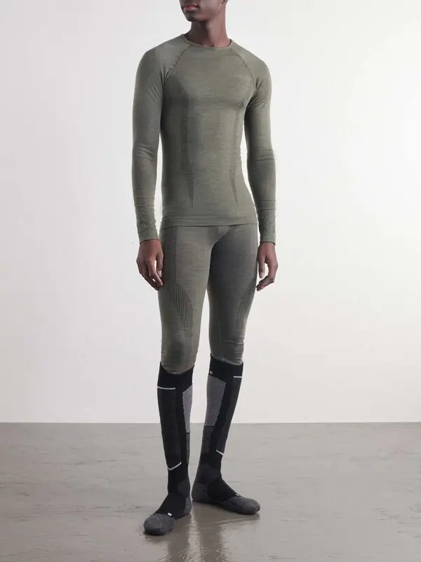 Falke Seamless Virgin Wool-blend Ski Base Layer