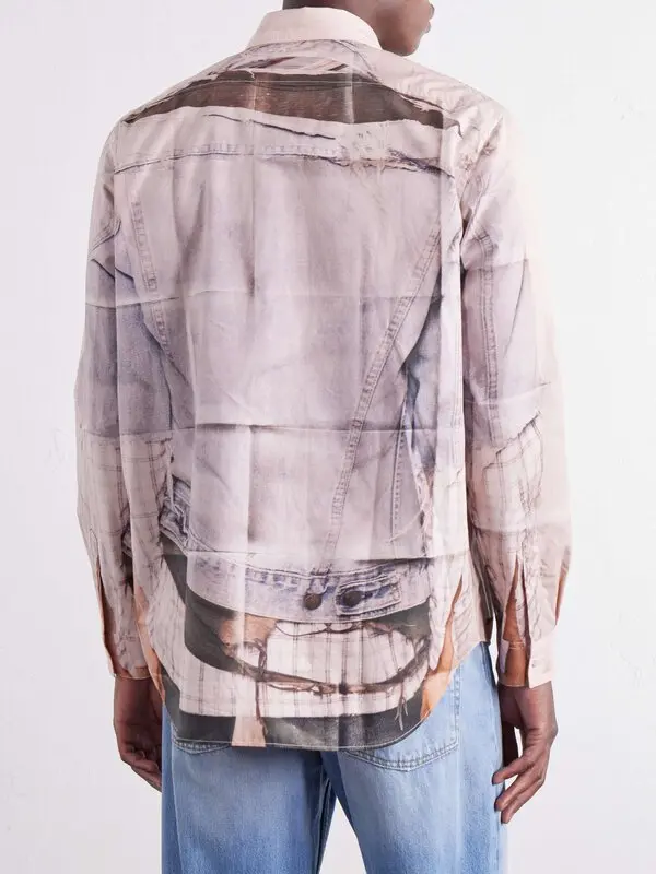 Acne Studios Trompe-l'oeil Cotton-poplin Shirt