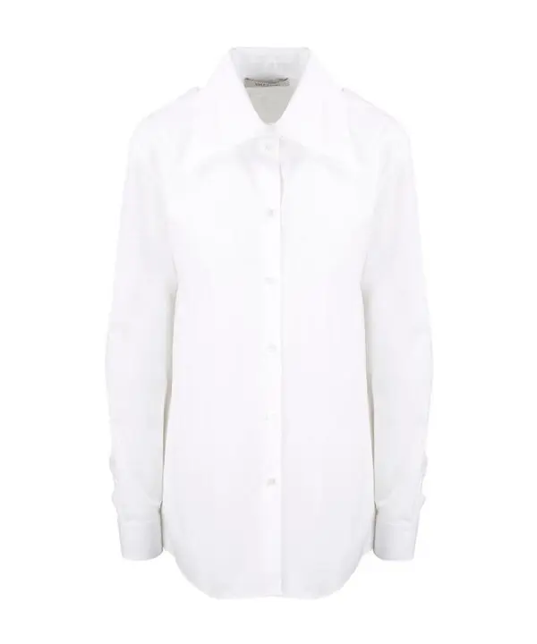 Valentino Garavani Buttoned Long-sleeved Shirt - White