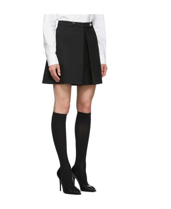 Valentino Garavani Riveted Detail Skirt