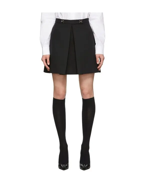 Valentino Garavani Riveted Detail Skirt