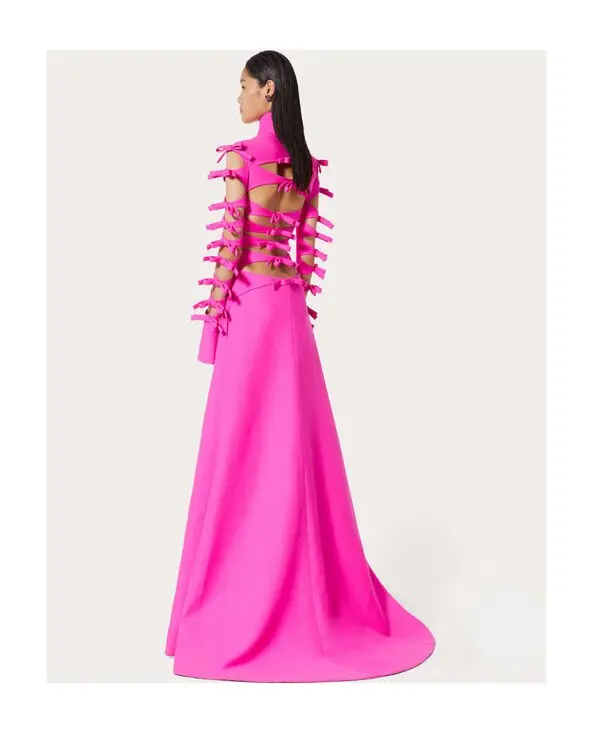 Valentino Garavani Bow Detail Crepe Dress Dress