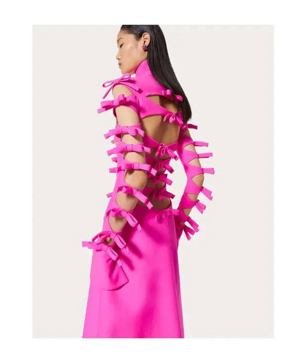 Valentino Garavani Bow Detail Crepe Dress Dress