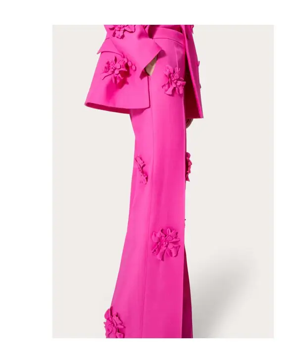 Valentino Garavani Floral-appliqué Tailored Trousers
