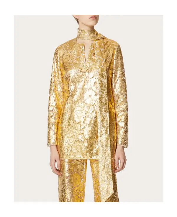 Valentino Garavani Bow Detailed Long-sleeved Blouse