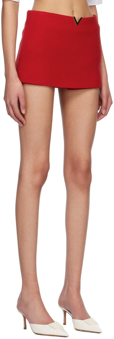 Valentino Garavani Texture Double Crepe Skirt