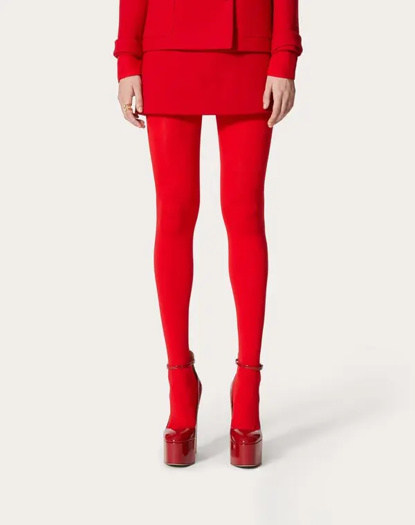 Valentino Garavani Texture Double Crepe Skirt