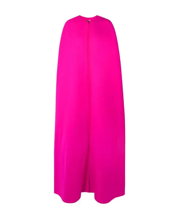 Valentino Garavani Wool Cloak With Ornament - Pink