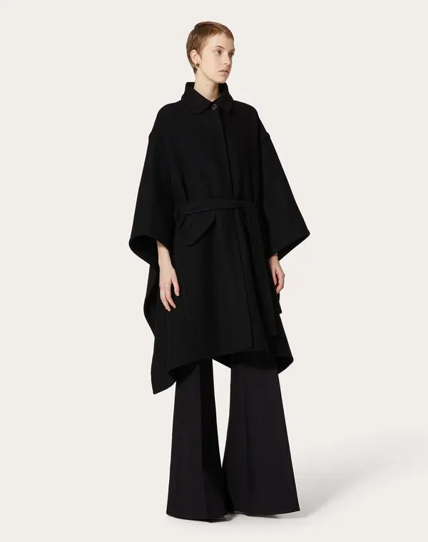 Valentino Garavani Lapel Strap Cape