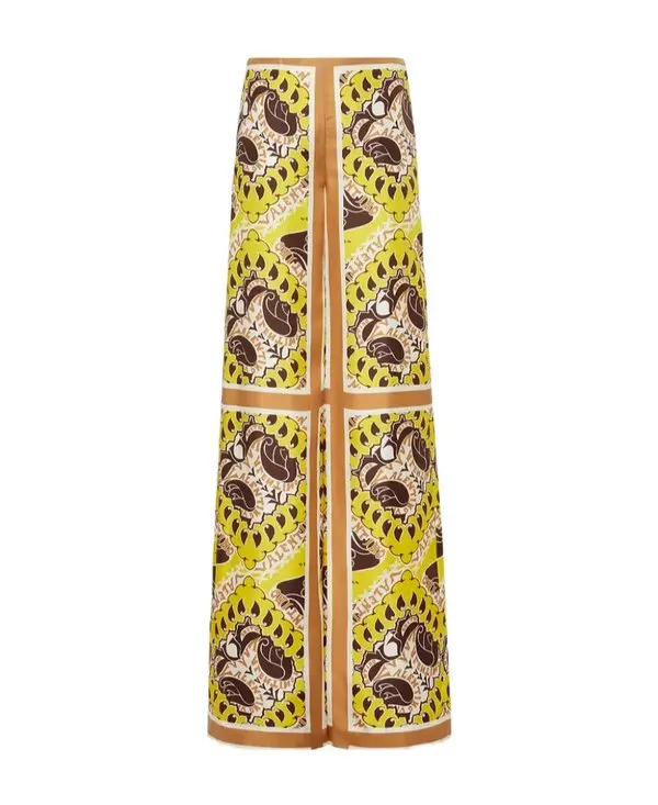 Valentino Garavani Paisley Print High Waist Trousers
