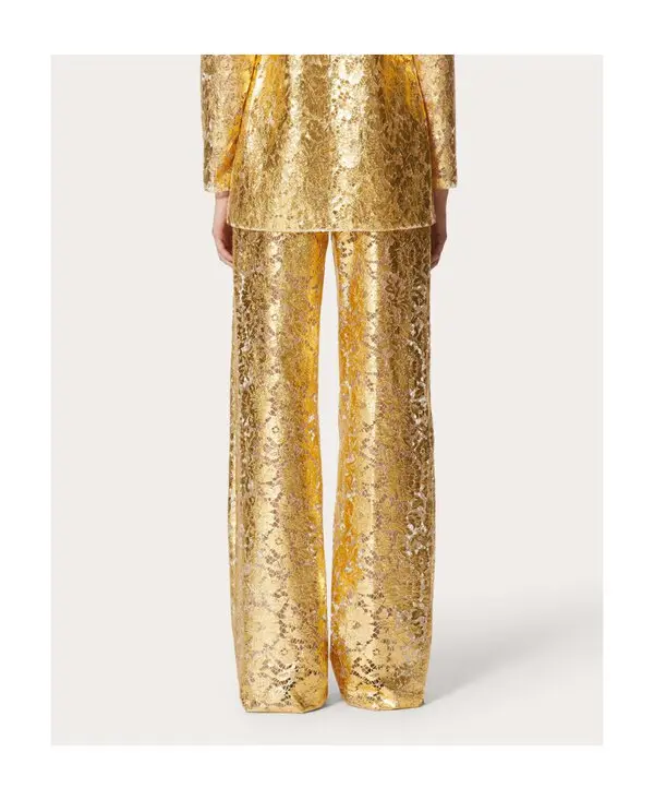 Valentino Garavani All-over Patterned Straight Leg Trousers