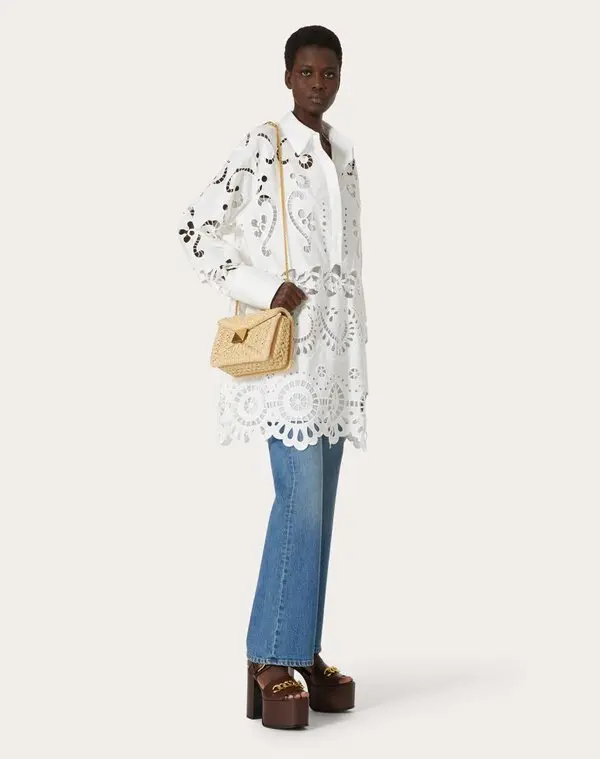 Valentino Garavani Broderie Infinie Waves Short Dress