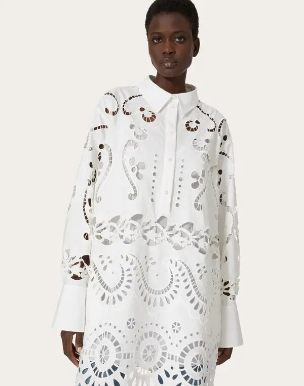 Valentino Garavani Broderie Infinie Waves Short Dress