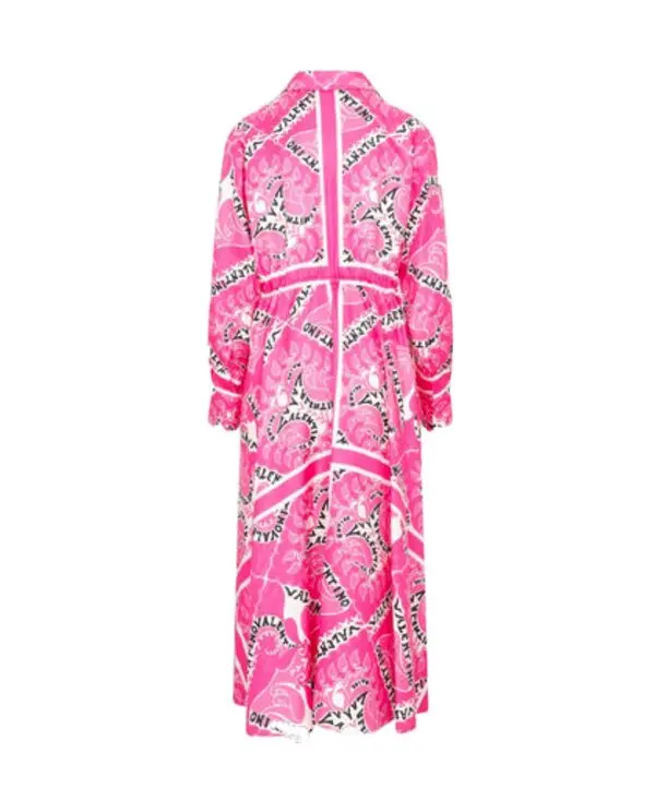 Valentino Garavani Logo-print Shirt Dress