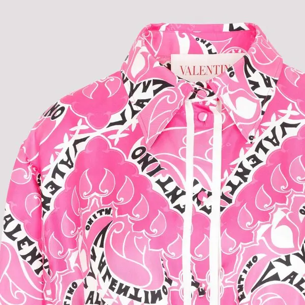 Valentino Garavani Logo-print Shirt Dress