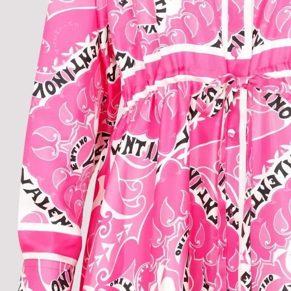 Valentino Garavani Logo-print Shirt Dress