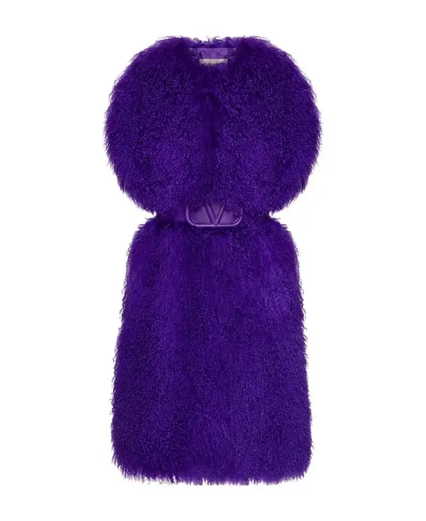 Valentino Garavani Belted Sleeveless Coat