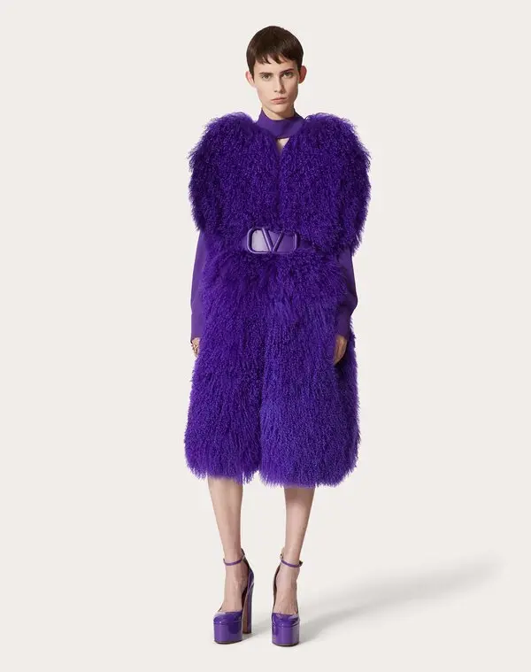 Valentino Garavani Belted Sleeveless Coat