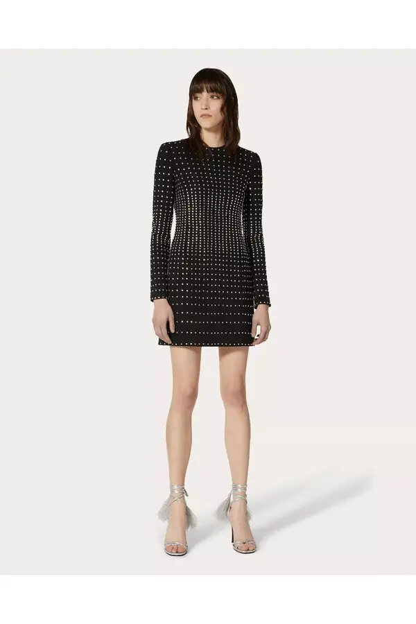 Valentino Garavani Crystal Embellished Mini Dress