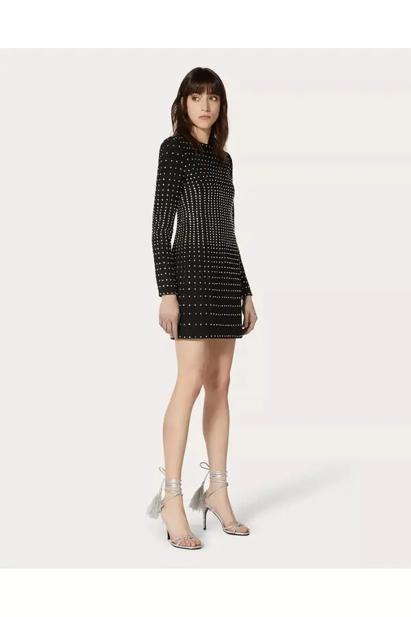 Valentino Garavani Crystal Embellished Mini Dress