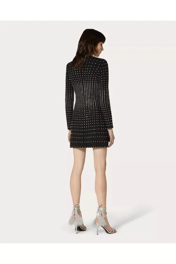 Valentino Garavani Crystal Embellished Mini Dress