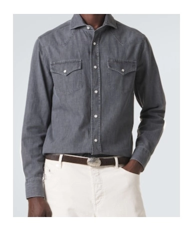 Brunello Cucinelli Denim Shirt