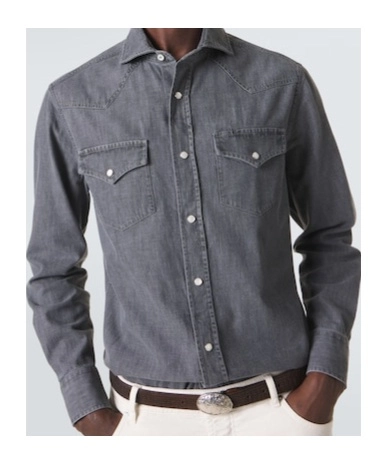 Brunello Cucinelli Denim Shirt