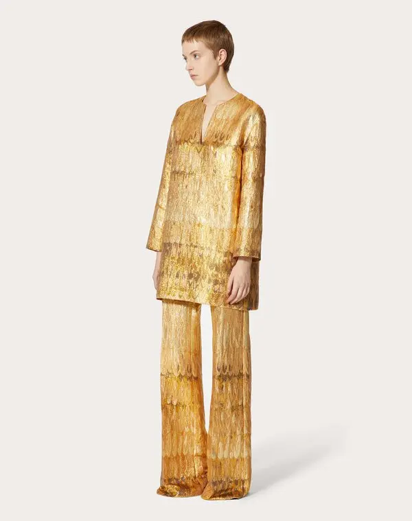 Valentino Garavani Golden Wings High Waist Trousers