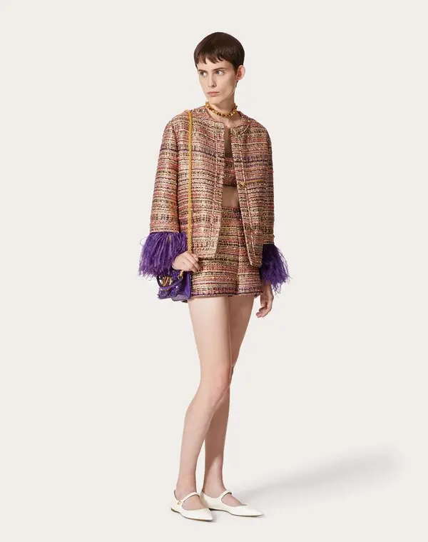 Valentino Garavani Feather-trim Jacket