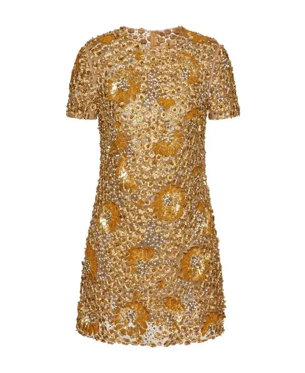 Valentino Garavani Illusione Short Dress - Brown