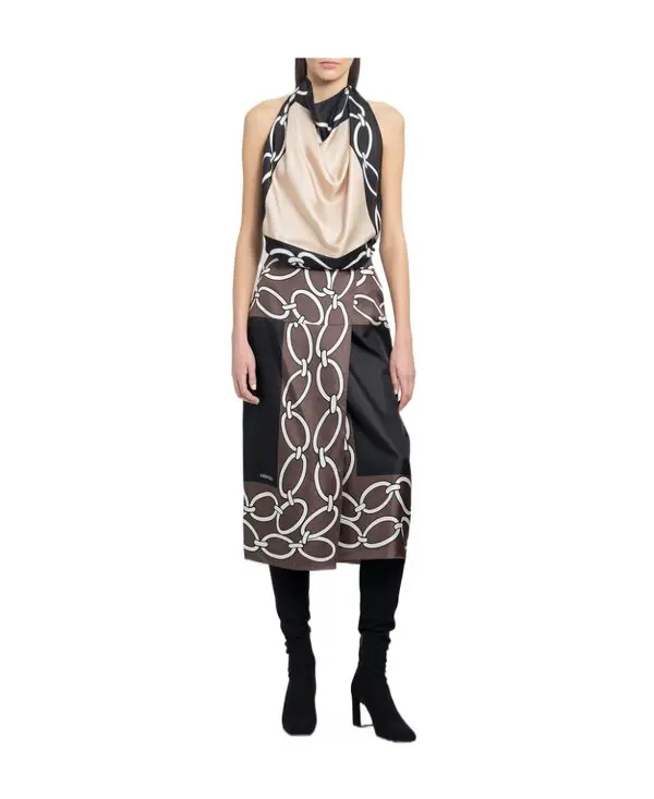 Valentino Garavani Chain 1967 Printed Midi Dress