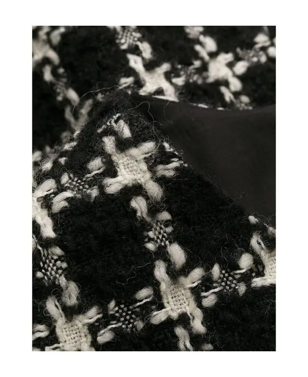 Valentino Garavani Tweed Checkered Sleeveless Dress