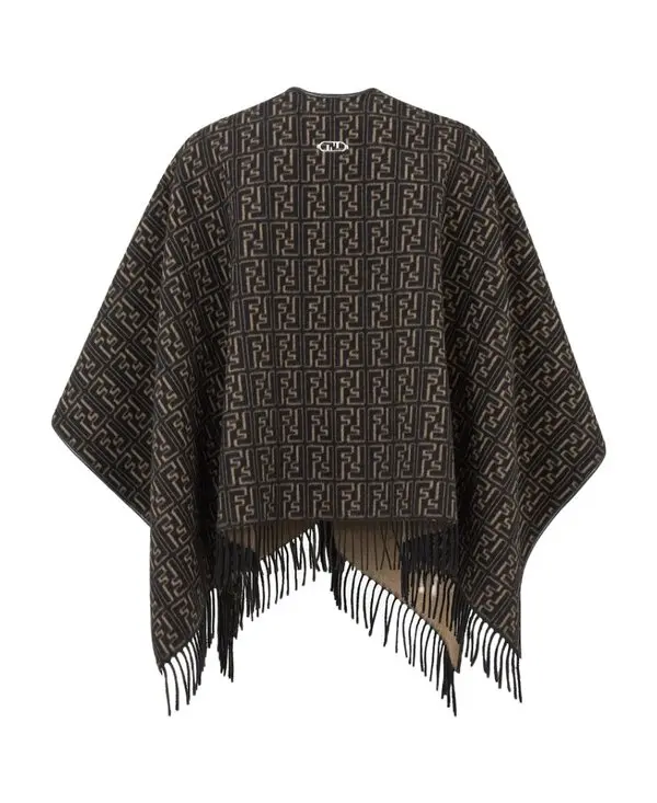 Fendi Wool Poncho
