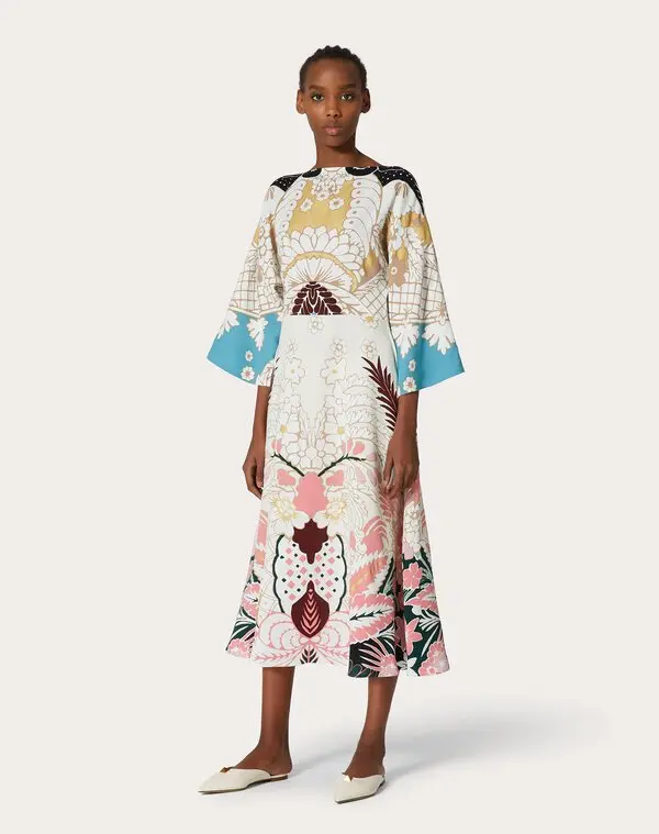 Valentino Garavani Cady Printed Dress