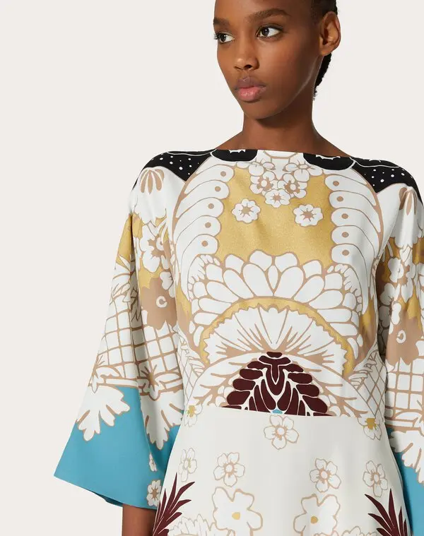 Valentino Garavani Cady Printed Dress