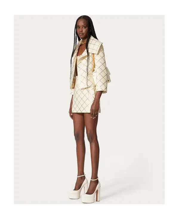 Valentino Garavani Spread-collar Cropped Jacket