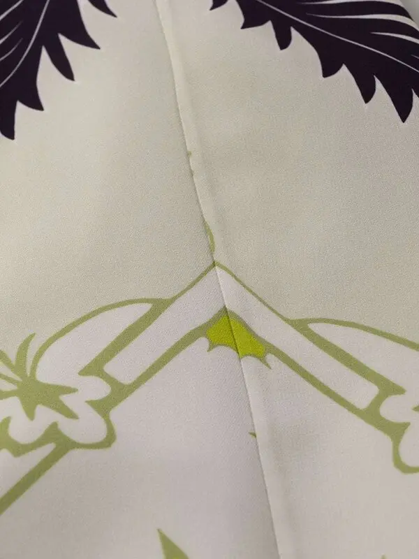 Valentino Garavani Abstract-print Long-sleeve Dress