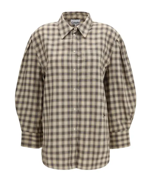 GANNI Relaxed Check Shirt