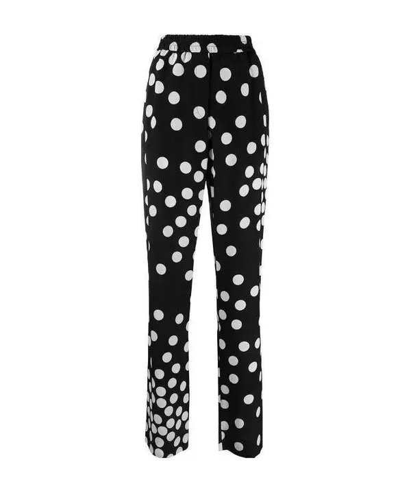 Valentino Garavani Polka-dot Straight-leg Trousers