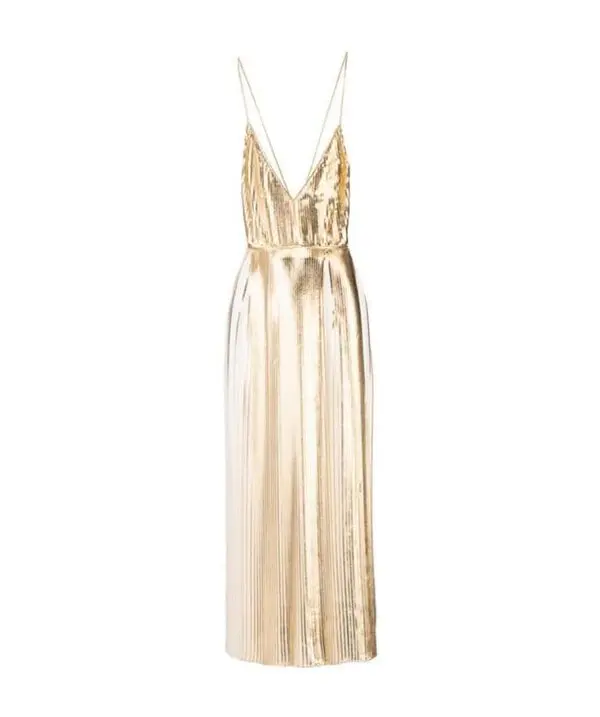 Valentino Garavani Plissé Cocktail Dress - Nude