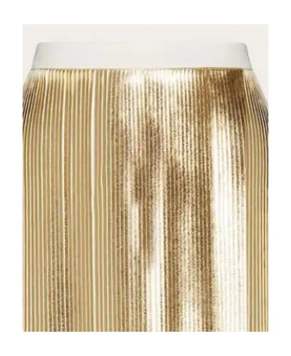 Valentino Garavani Two-tone Pleated Midi Skirt