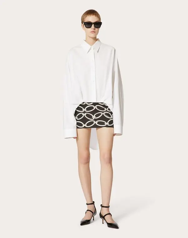 Valentino Garavani Chain 1967 Long-sleeved Mini Dress
