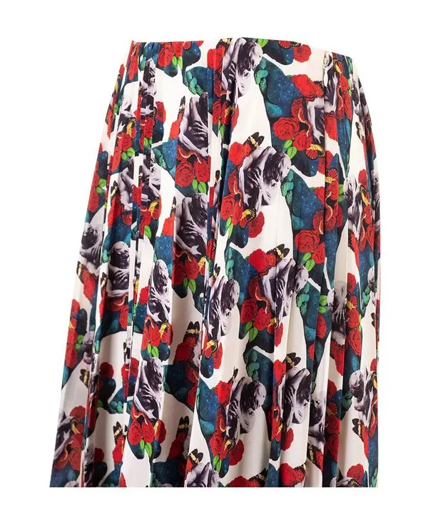 Valentino Garavani X Undercover Lovers Print Pleated Skirt