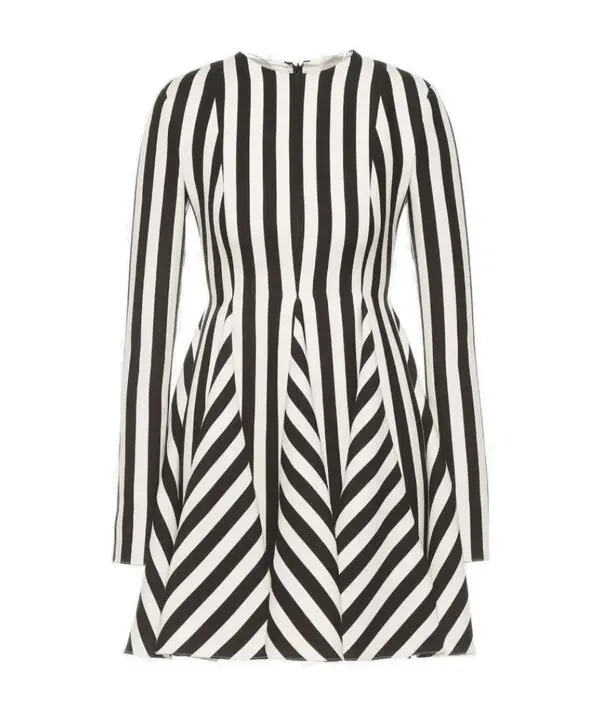Valentino Garavani Striped Dress - White