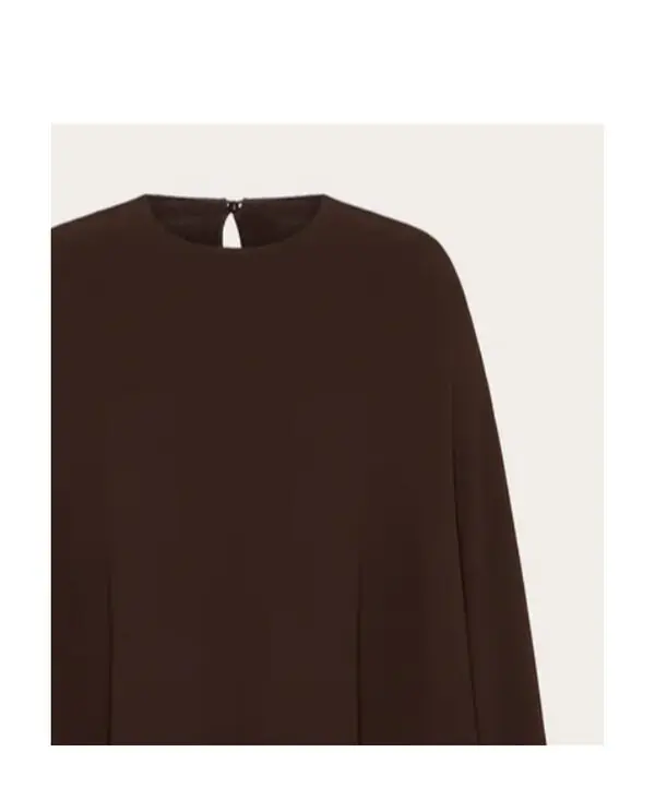 Valentino Garavani Silk Cape Dress